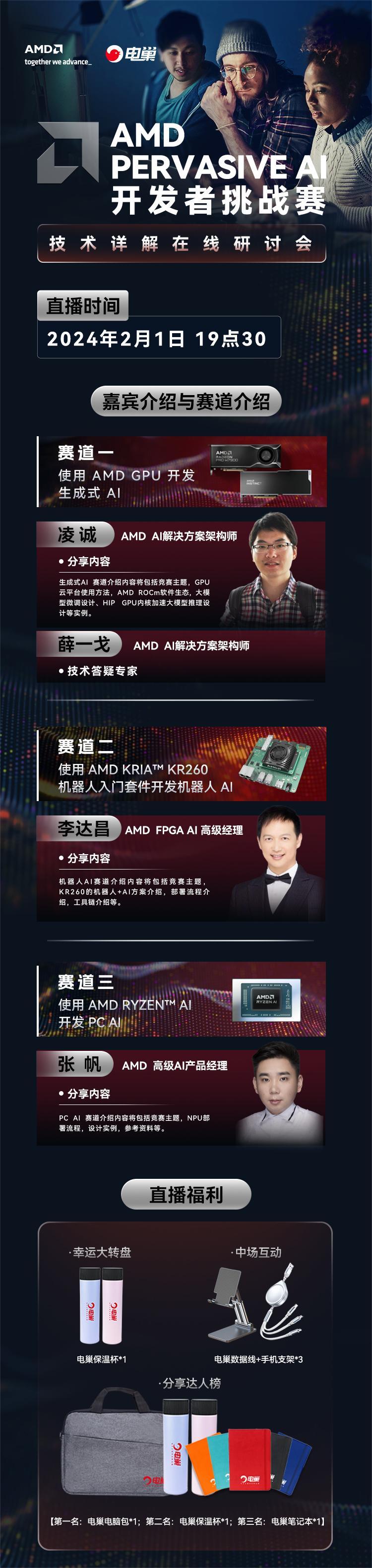 AMD PERVASIVE AI 开发者挑战赛—技术详解在线研讨会